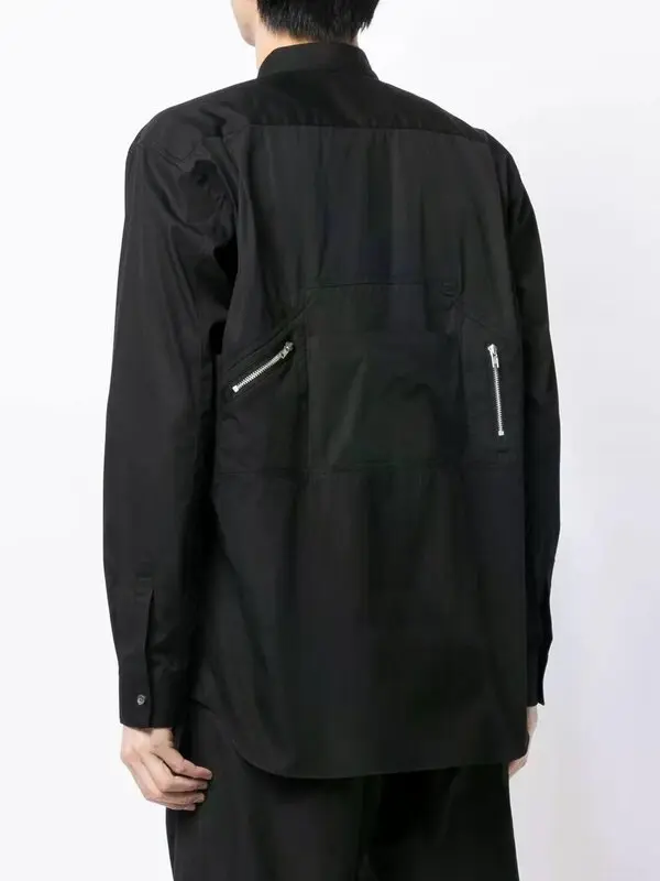 Comme Des Garçons Button-down Zip-detail Shirt