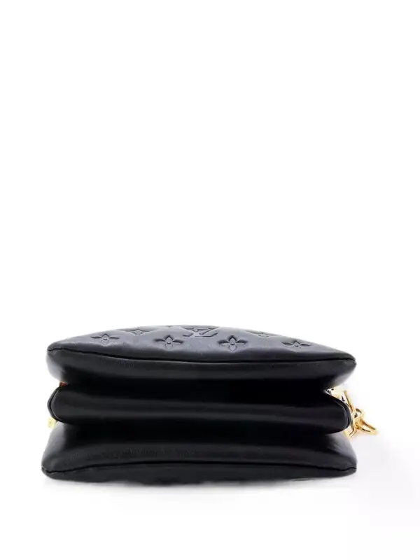 LOUIS VUITTON Coussin Bb Monogram Embossed Lambskin Crossbody Bag - Black