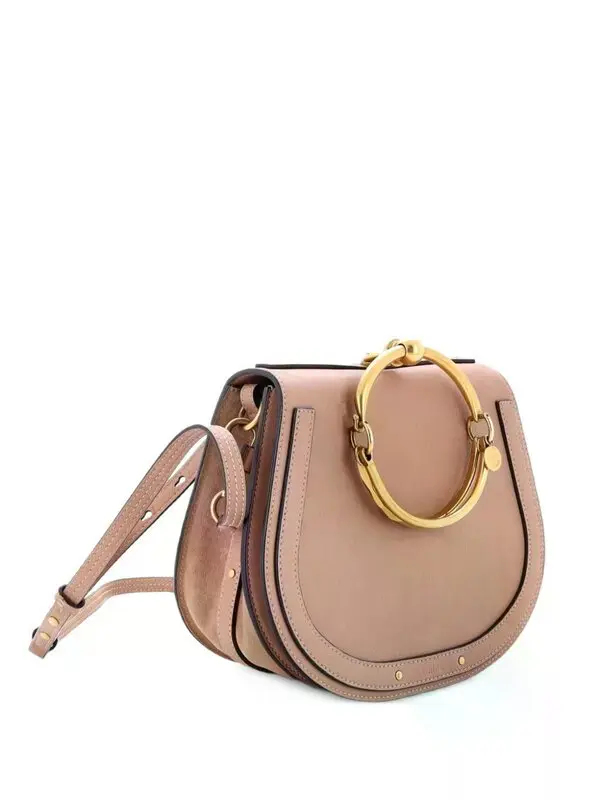 Chloé Nile Leather Medium Crossbody Bag - Neutrals