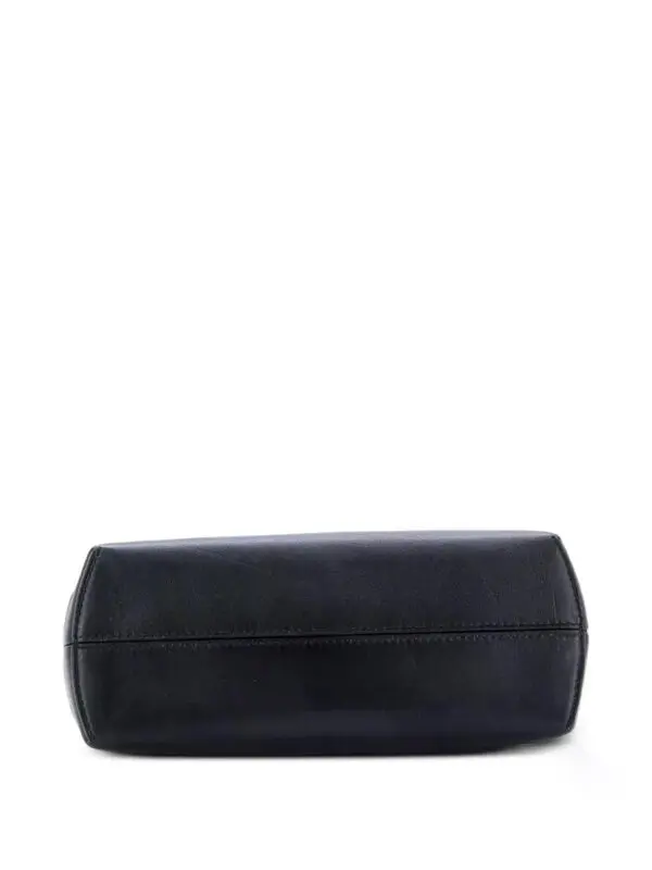 Fendi First Bag Leather Small Clutch Bag - Black