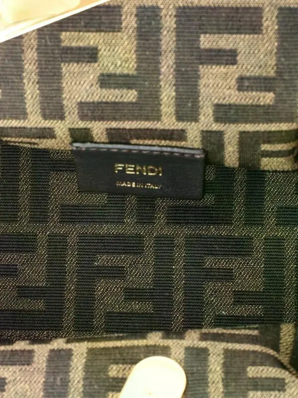 Fendi First Bag Leather Small Clutch Bag - Black