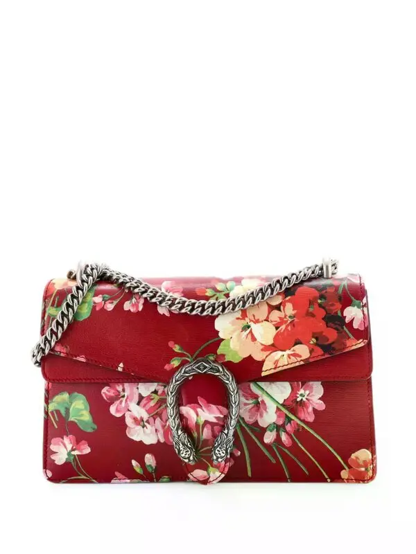 Gucci Dionysus Bag Blooms Print Leather Small Shoulder Bag - Multicolour