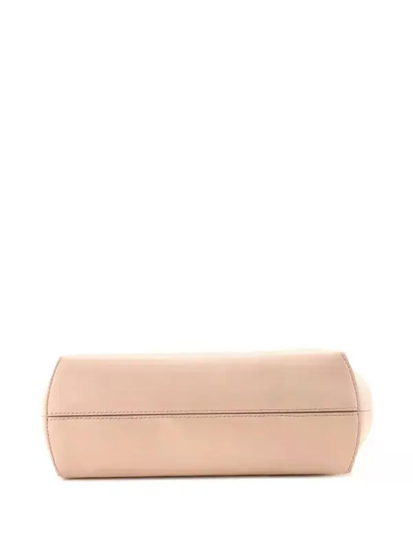 Fendi First Bag Leather Small Clutch Bag - Neutrals