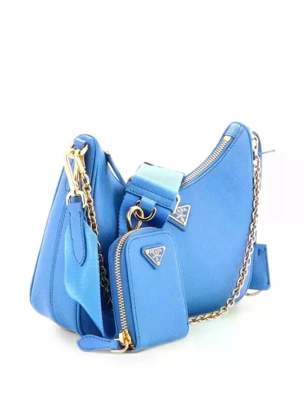 Prada Re-edition 2005 Shoulder Bag Saffiano Leather - Blue