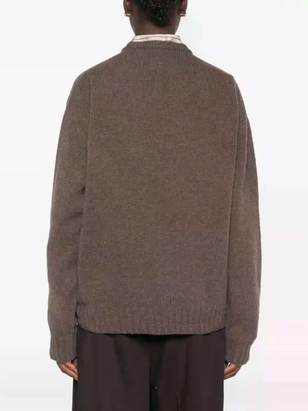 ALYSI V-neck Ribbed Trim Sweater