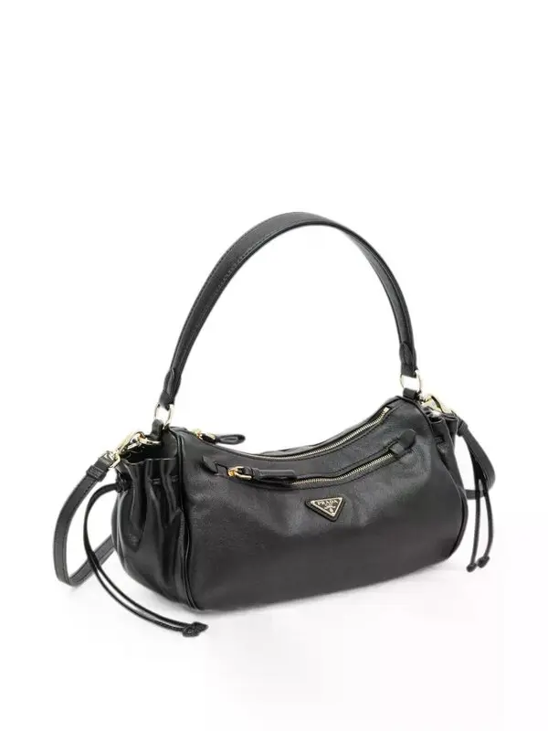 Prada Logo-plaque Drawstring Shoulder Bag