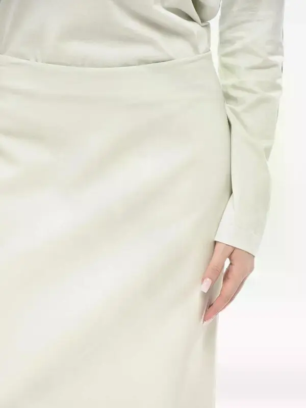 SUPER BLOND A-line Side-slit Maxi Skirt
