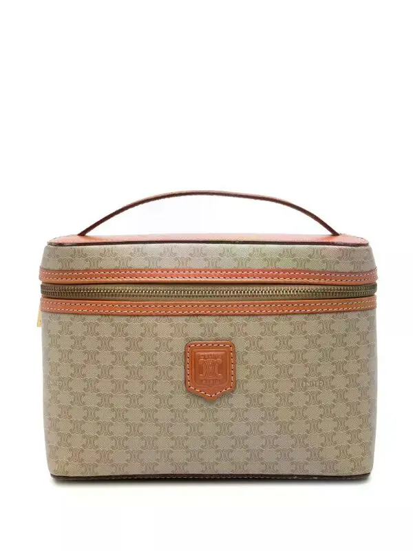 Celine 1996 Macadam Coated Canvas Vanity Bag