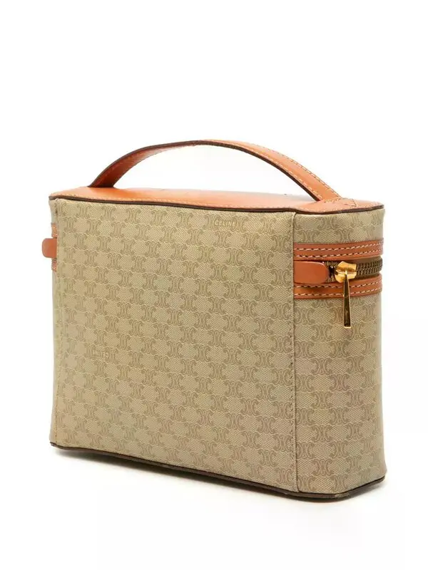 Celine 1996 Macadam Coated Canvas Vanity Bag