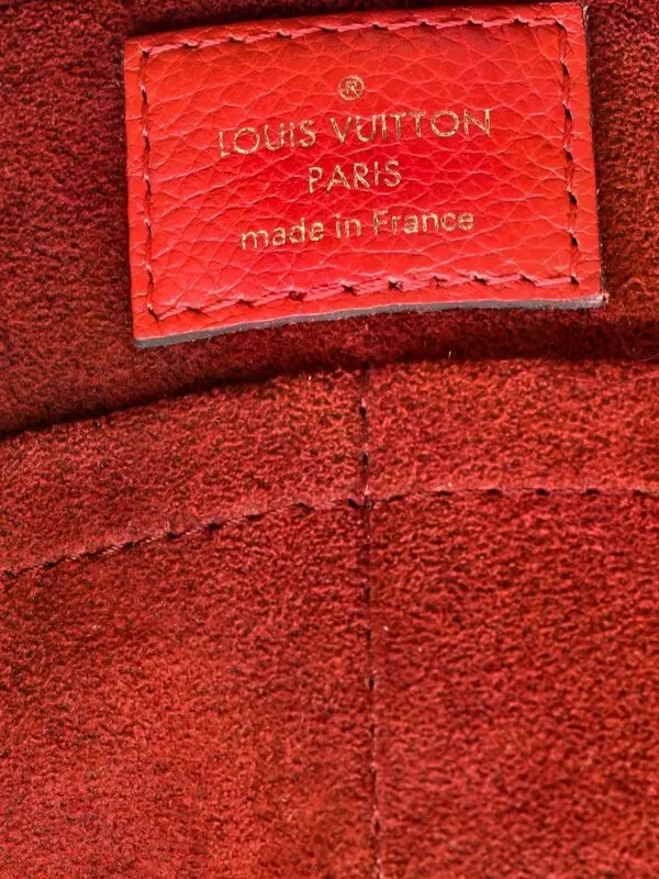 LOUIS VUITTON Monogram Canvas And Leather Mm Tote Bag - Red