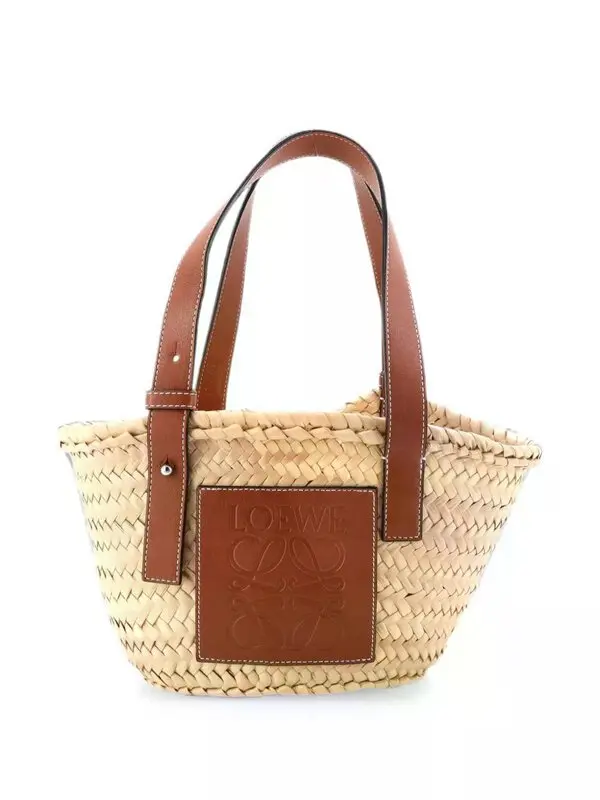 Loewe Basket Raffia Small Tote Bag