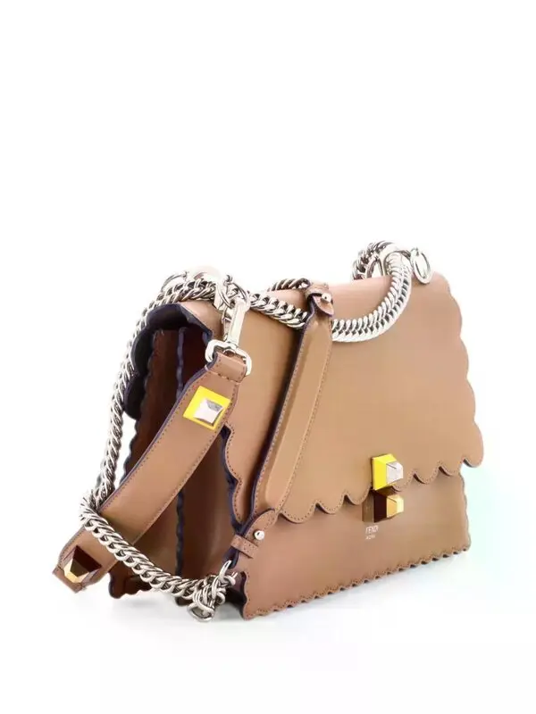 Fendi Kan I Bag Leather Medium Shoulder Bag