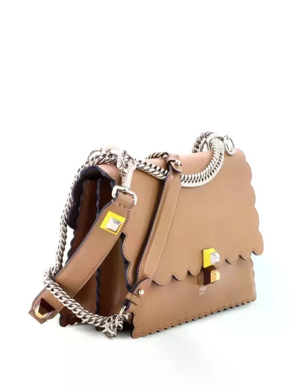 Fendi Kan I Bag Leather Medium Shoulder Bag