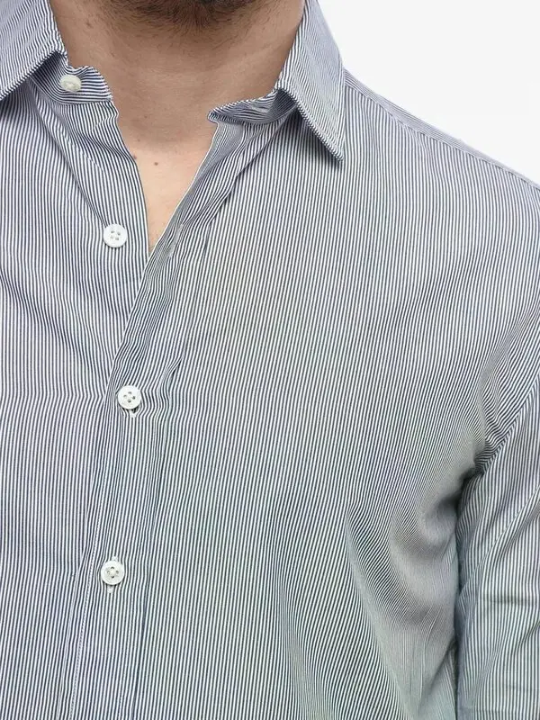 SALVATORE PICCOLO Long-sleeved Striped Shirt