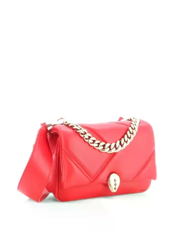 BVLGARI Serpenti Cabochon Diagonal Quilted Leather Mini Shoulder Bag