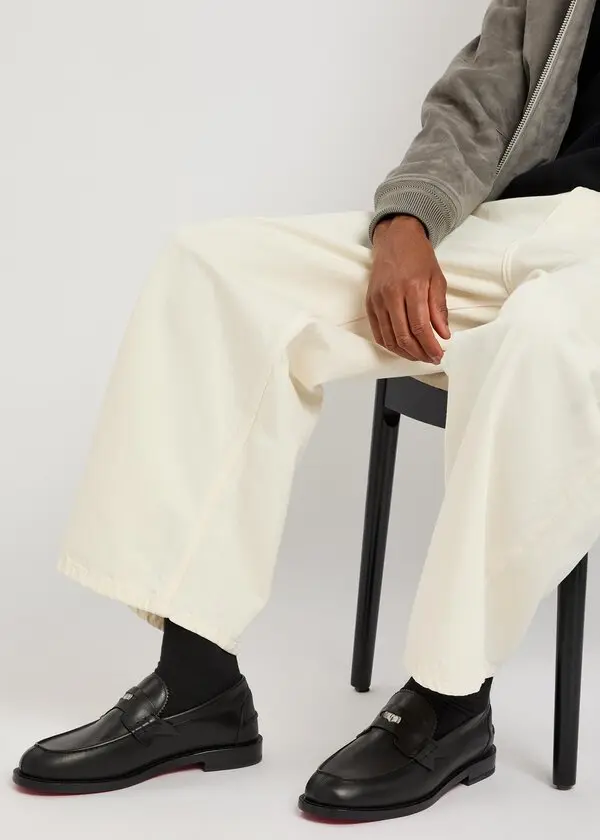 CHRISTIAN LOUBOUTIN The Plato Leather Loafers