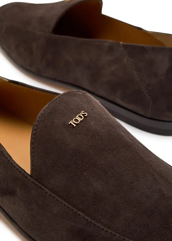 TOD'S Suede Loafers - Brown