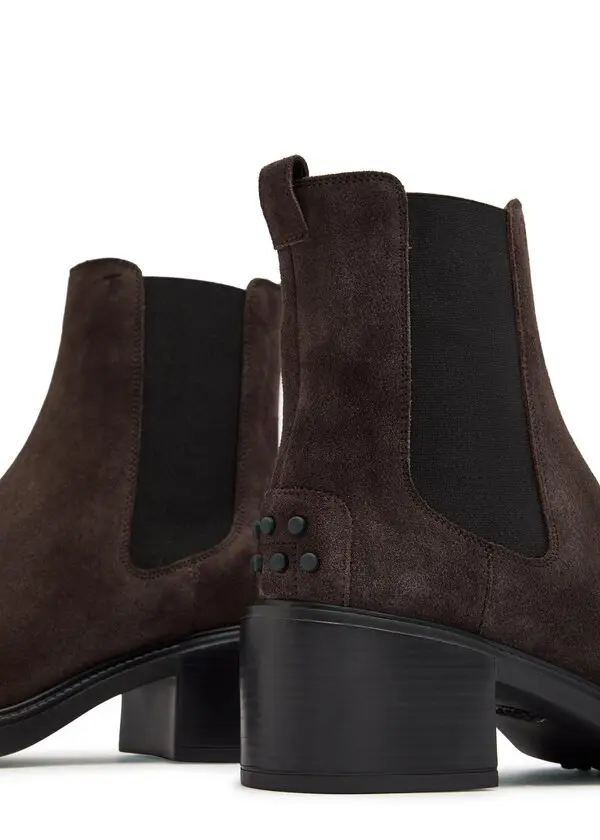 TOD'S Gomma 60 Suede Ankle Boots