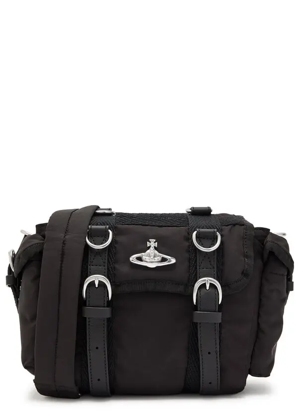 VIVIENNE WESTWOOD Rocky Orb Woven Satchel - Black