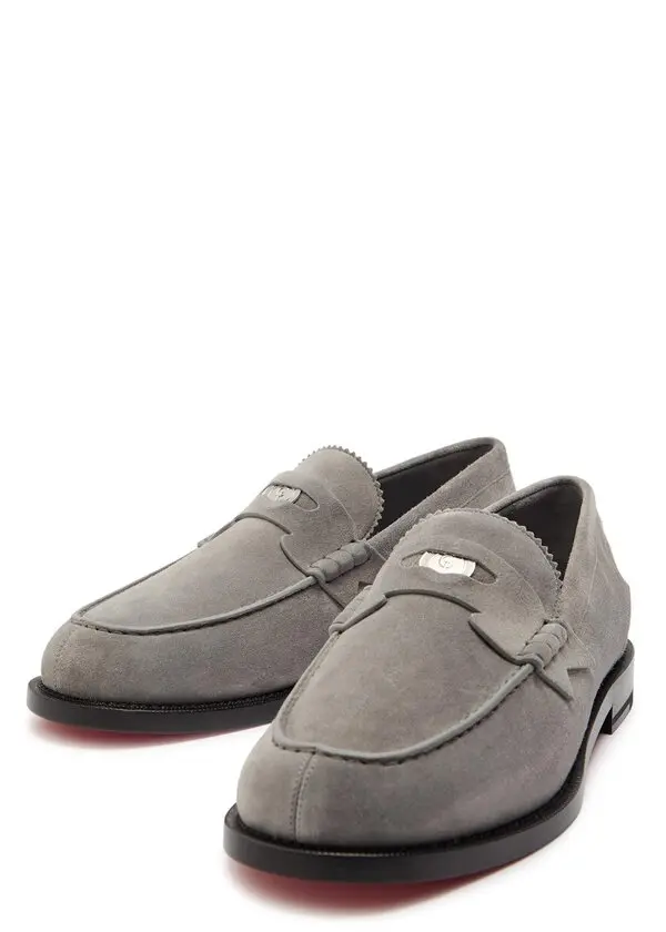 CHRISTIAN LOUBOUTIN The Plato Velour Loafers