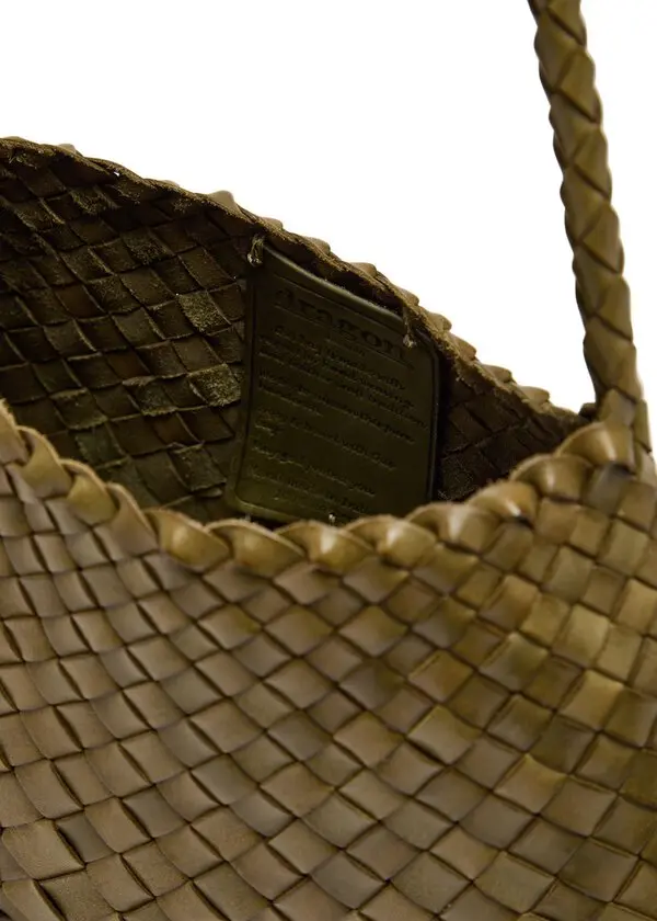 Dragon Diffusion Rosanna Woven Leather Shoulder Bag