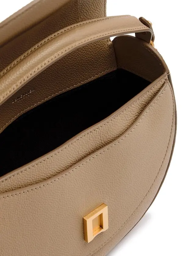 DEMELLIER Siena Grained Leather Saddle Bag