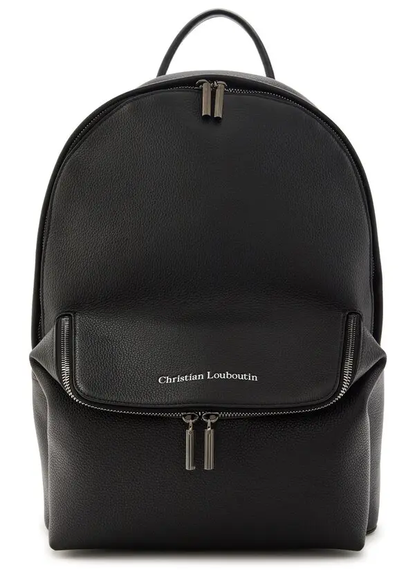 CHRISTIAN LOUBOUTIN Nostalgic Grained Leather Backpack