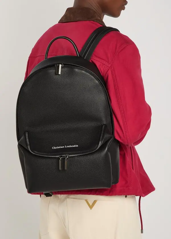 CHRISTIAN LOUBOUTIN Nostalgic Grained Leather Backpack