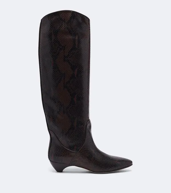Le Monde Beryl Allegra Leather Knee-high Boots