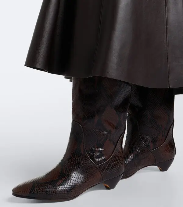 Le Monde Beryl Allegra Leather Knee-high Boots