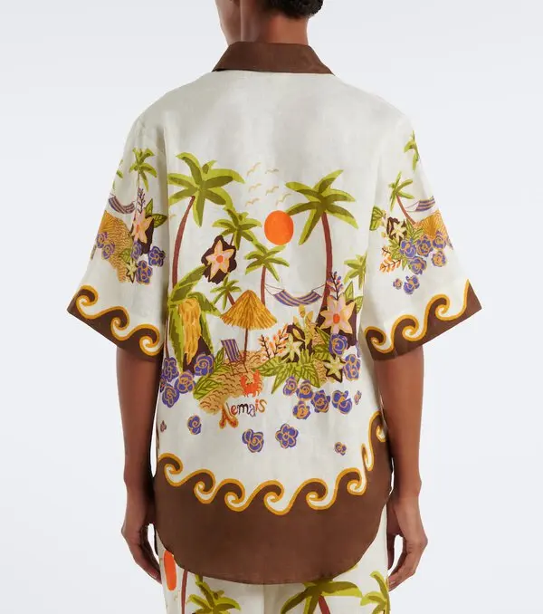 ALEMAIS Island Cove Linen Shirt - Multicoloured