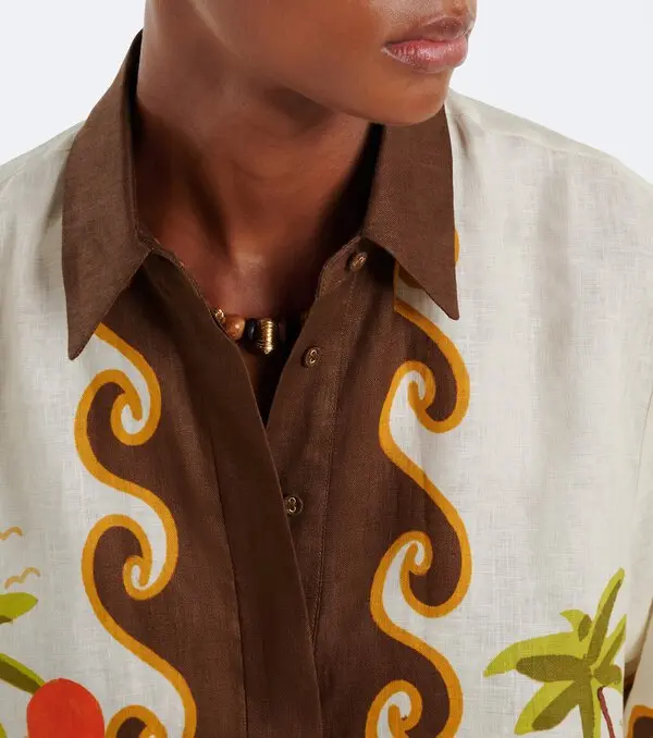 ALEMAIS Island Cove Linen Shirt - Multicoloured