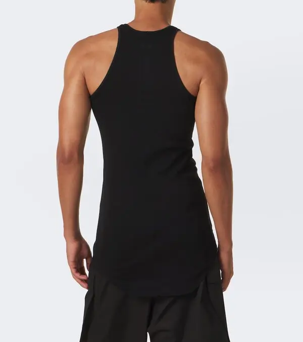 Rick Owens Basic Ribbed-knit Cotton Jersey Tank Top