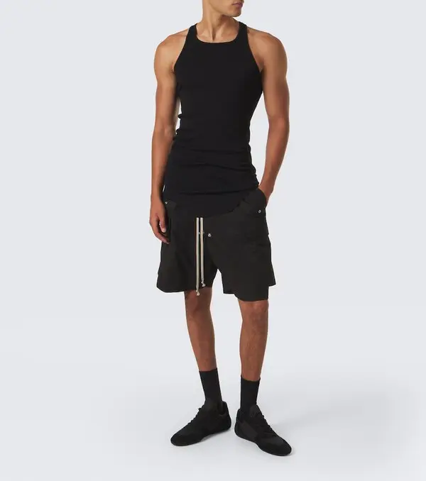 Rick Owens Basic Ribbed-knit Cotton Jersey Tank Top