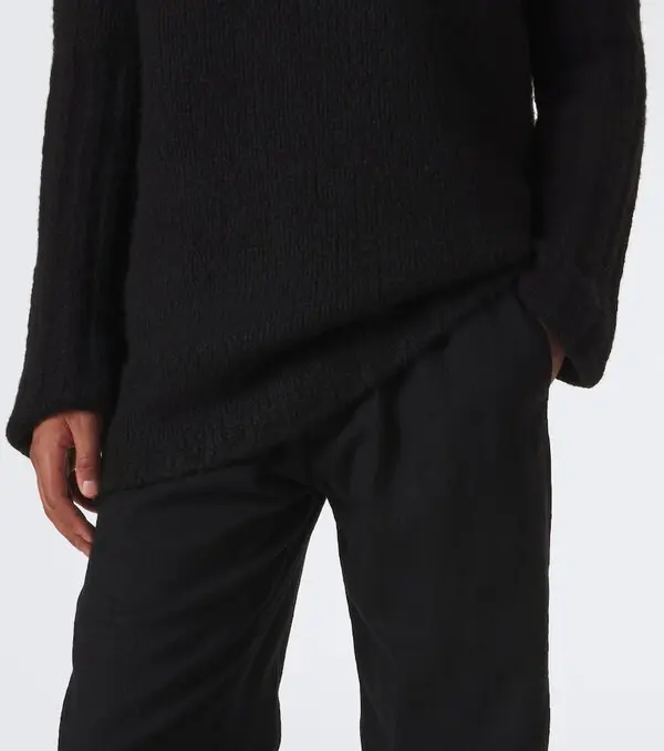 Rick Owens Hooded Cashmere And Silk Sweater