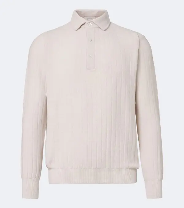 LARDINI Cashmere Polo Sweater