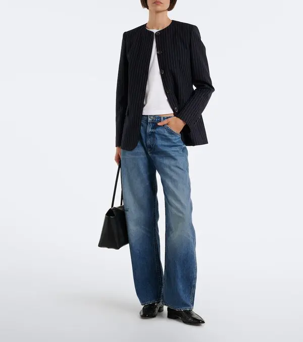 NILI LOTAN Tribeca Barrel-leg Jeans