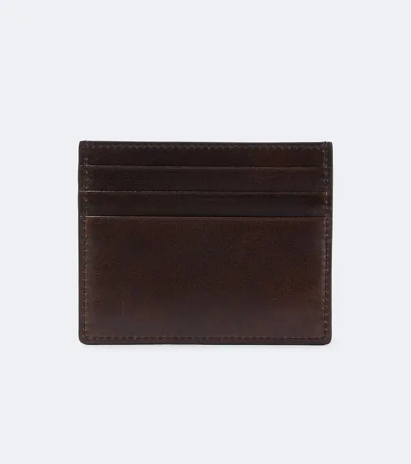 Prada Logo Leather Card Holder