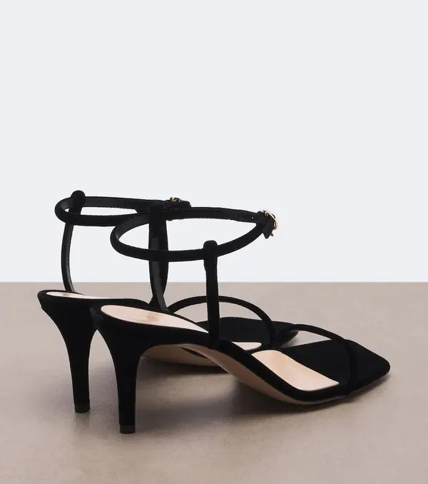 GIANVITO ROSSI Velvet Sandals