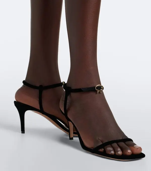 GIANVITO ROSSI Velvet Sandals