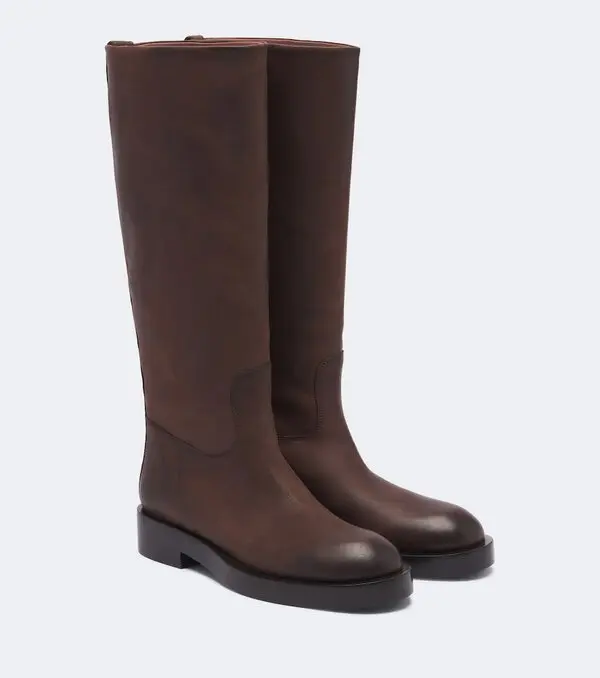 Paris Texas Napa Leather Knee-high Boots - Brown