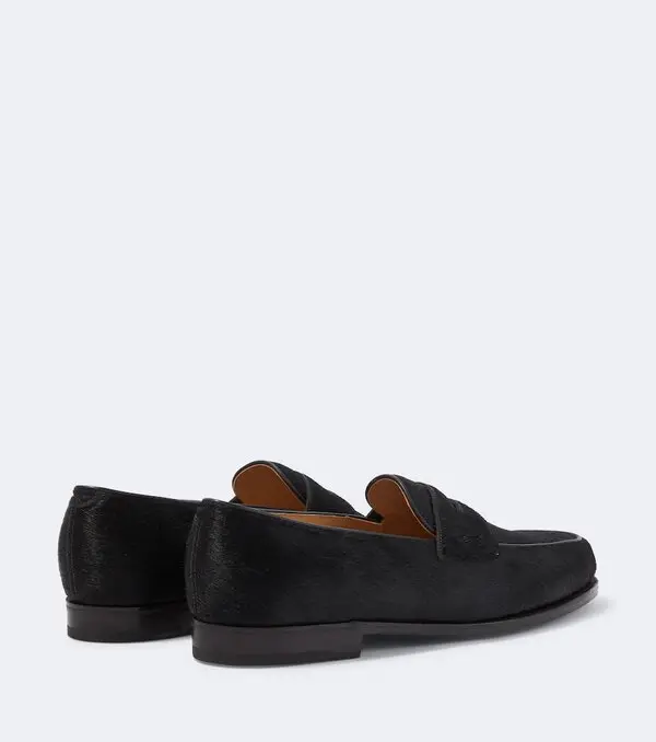 John Lobb Lopez Calf Hair Penny Loafers