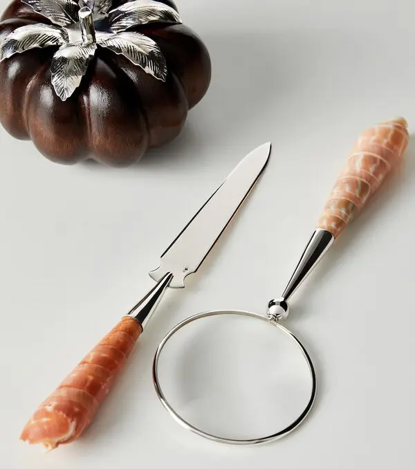 TAVARES 1922 Spiralis Sterling And Shell Knife