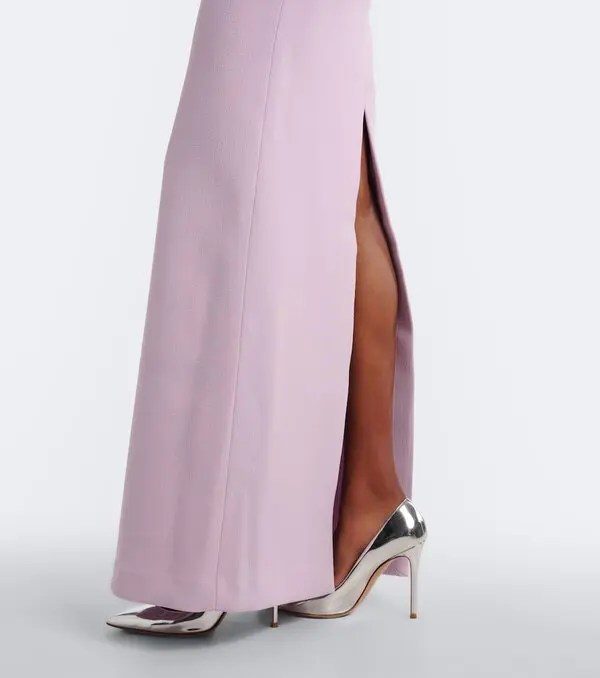 Rebecca Vallance Yolanda Embellished Crepe Gown - Purple