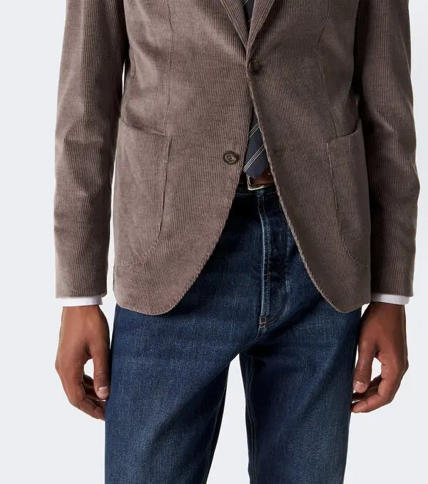 Eleventy Cotton And Cashmere Corduroy Blazer