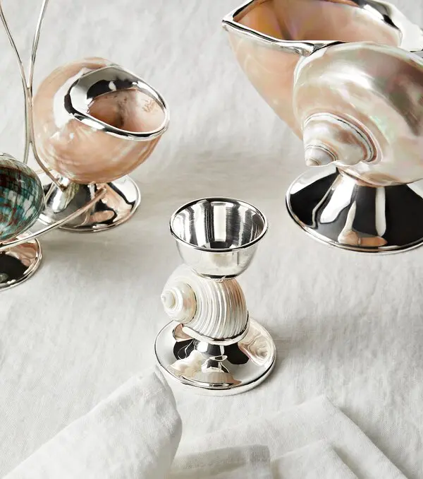 TAVARES 1922 Shell Sterling Silver Egg Cup