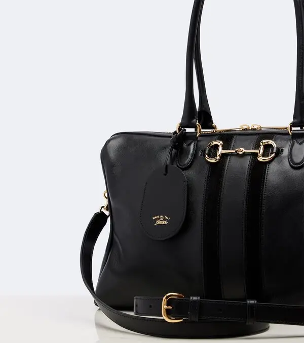 Gucci Borsetto Large Leather Bowling Bag