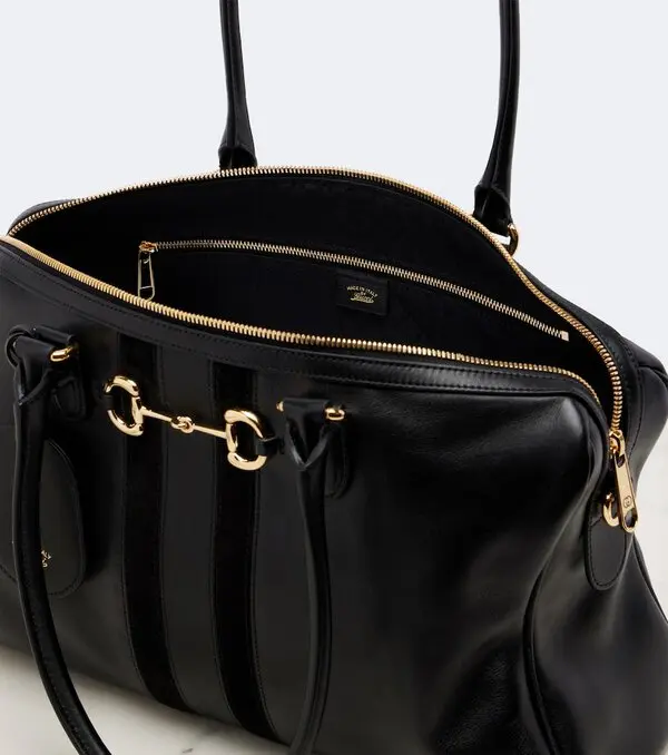 Gucci Borsetto Large Leather Bowling Bag
