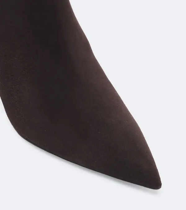 Rene Caovilla Embellished Suede Ankle Boots