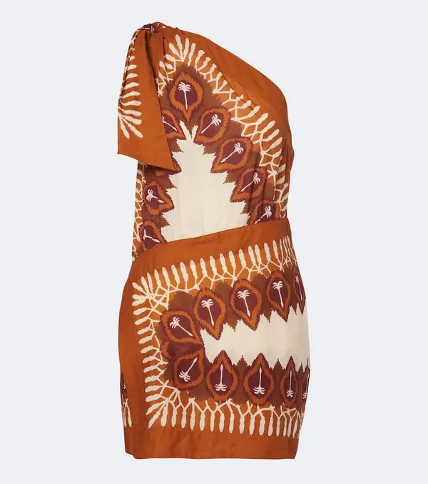 Johanna Ortiz Printed Cotton Minidress - Multicoloured